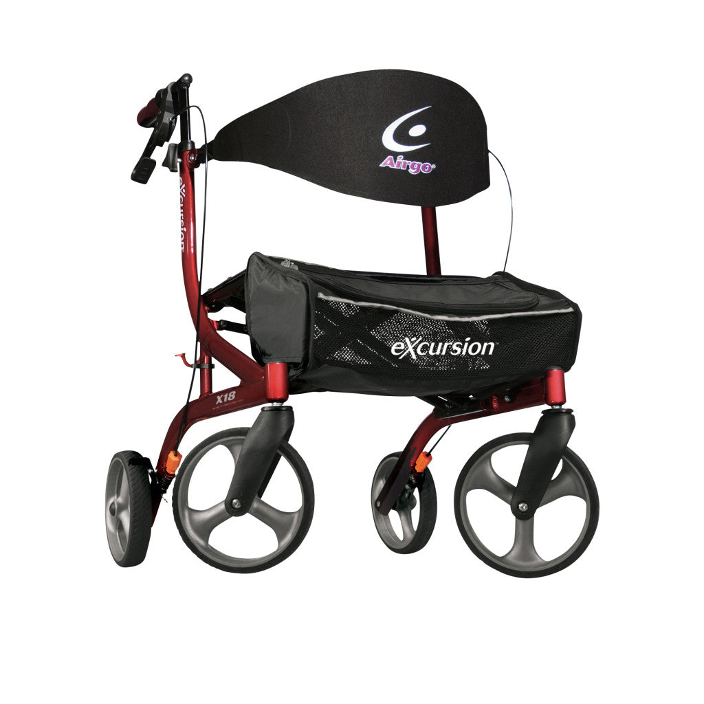 Airgo Excursion X18 Lightweight Side-fold Rollator Hemi Height – BeHope