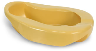 Contour Adult Bedpan, Yellow, 14.4in X 3.3in X 2.4in – BeHope
