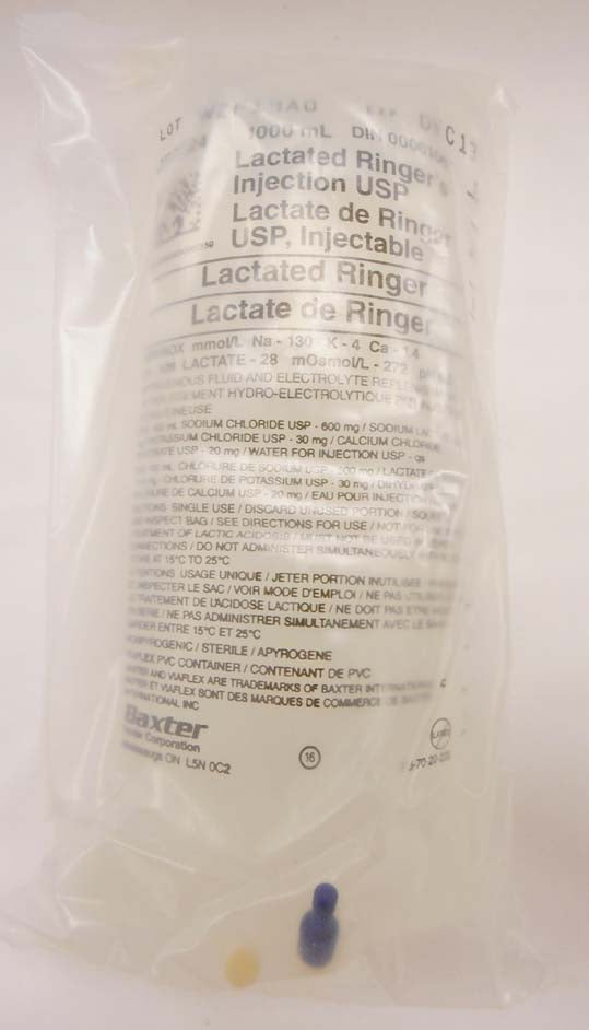 Lactated Ringers Iv Injection Solution 1000ml Viaflex Container Ph 6.5 ...