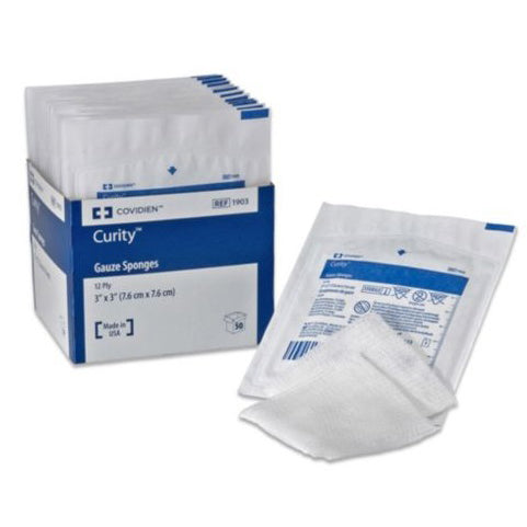 Curity Gauze Premium Woven Sponge 8-ply (4"x4") Sterile Latex-free – BeHope