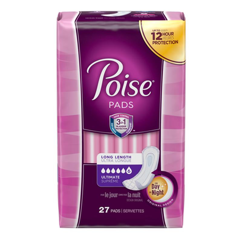 Poise Original Ultimate Long Non-winged Pads – BeHope